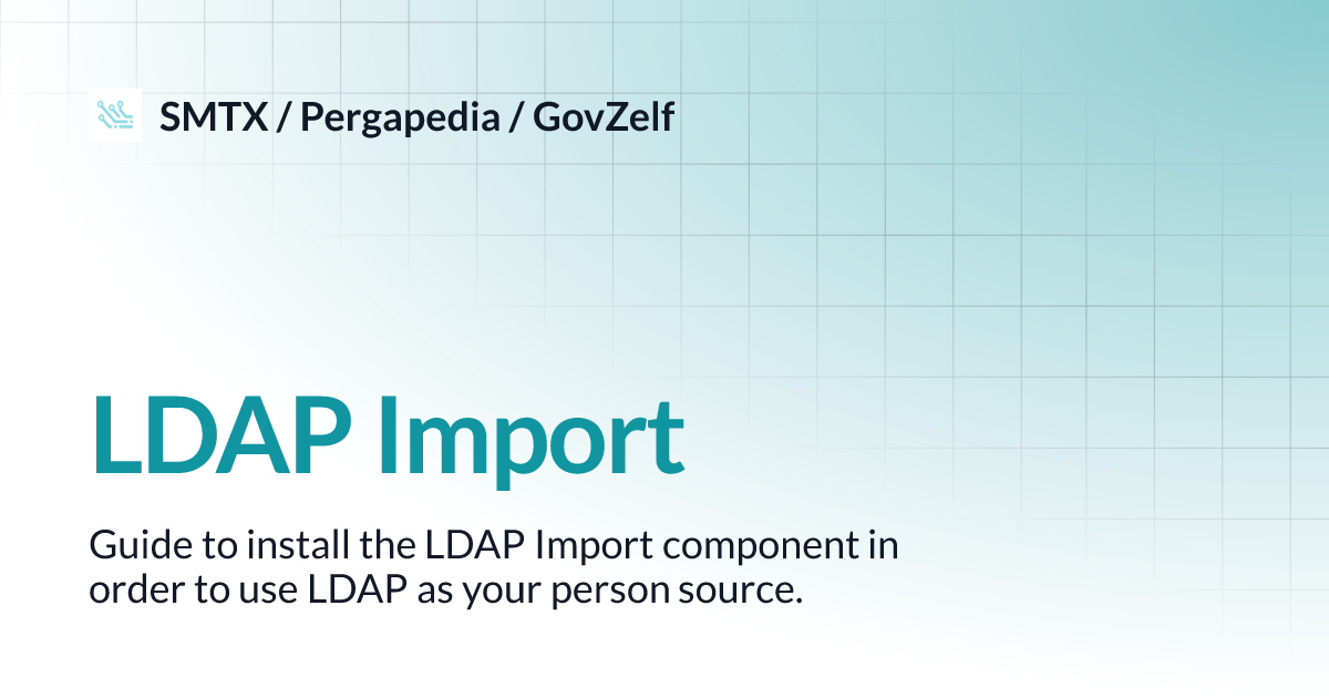 LDAP Import | Pergapedia / SSP7